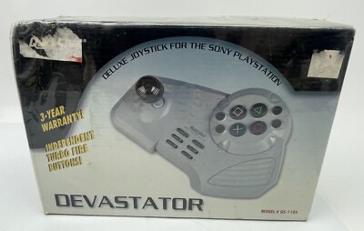 NEW 1996 QuickShot PlayStation PS1 DEVASTATOR Deluxe Joystick ...