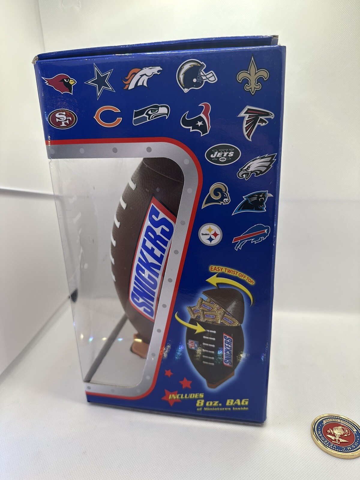 Vintage NIB 2003 SNICKERS NFL Football Snack Candy Bowl Kicking Tee ...