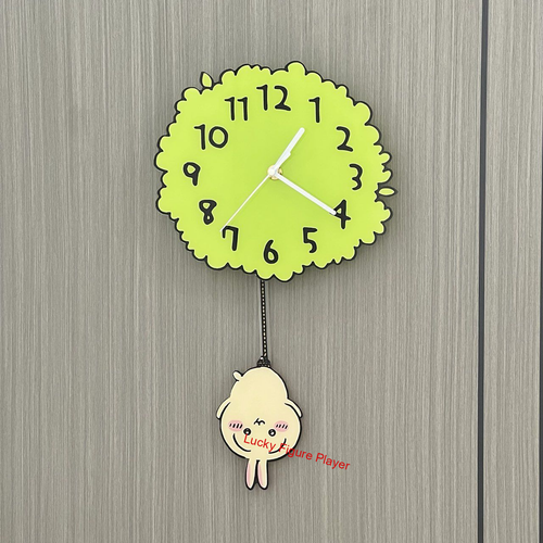 Chiikawa Usagi Wall Clock Inverted Hanging Clock Acrylic wall clock ...
