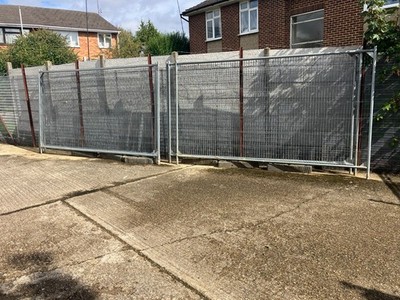 Used Heras Harris Event Fence Panels - Site Security Temporary Fence ...