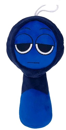 Sprunki Sleepy Meh Blue Plush Toy 8" Hypoallergenic Super Soft Stuffed ...