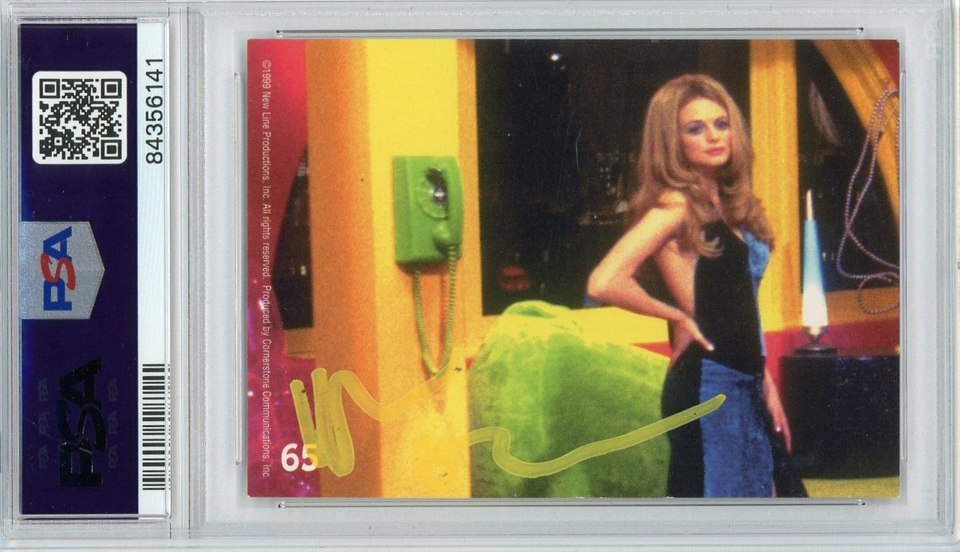 Heather Graham Felicity Shagwell 1999 Austin Powers #65 Dual Autograph ...