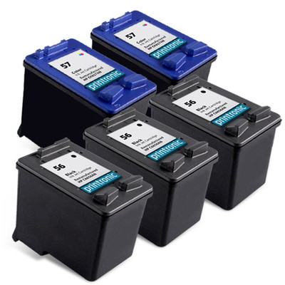 Recycled HP 56 57 ink (C6656AN C6657AN) for HP Deskjet 5550 5150 450 ...