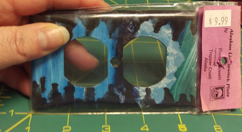 NEW Hand Painted Alaska outlet cover, Beautiful scene hand painted in ...