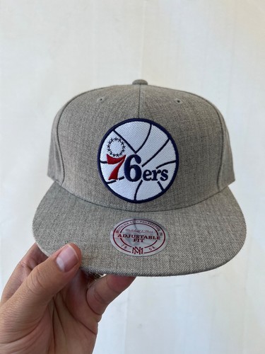 Philadelphia 76ers Sixers NEW Basketball Gray Snapback Cap NBA Logo ...