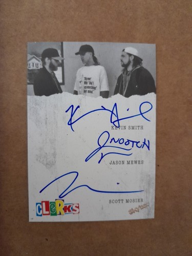 Kevin Smith Jason Mewes Scott Mosier Triple Autograph Card Clerks ...