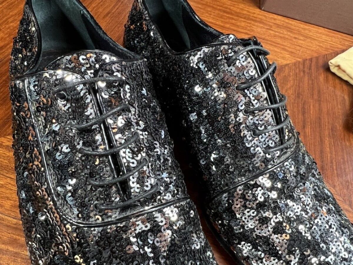 Incredibly Rare Louis Vuitton Sequin Butterfly Richelieu Incredibly Rare Louis Vuitton Sequin Butterfly Richelieu