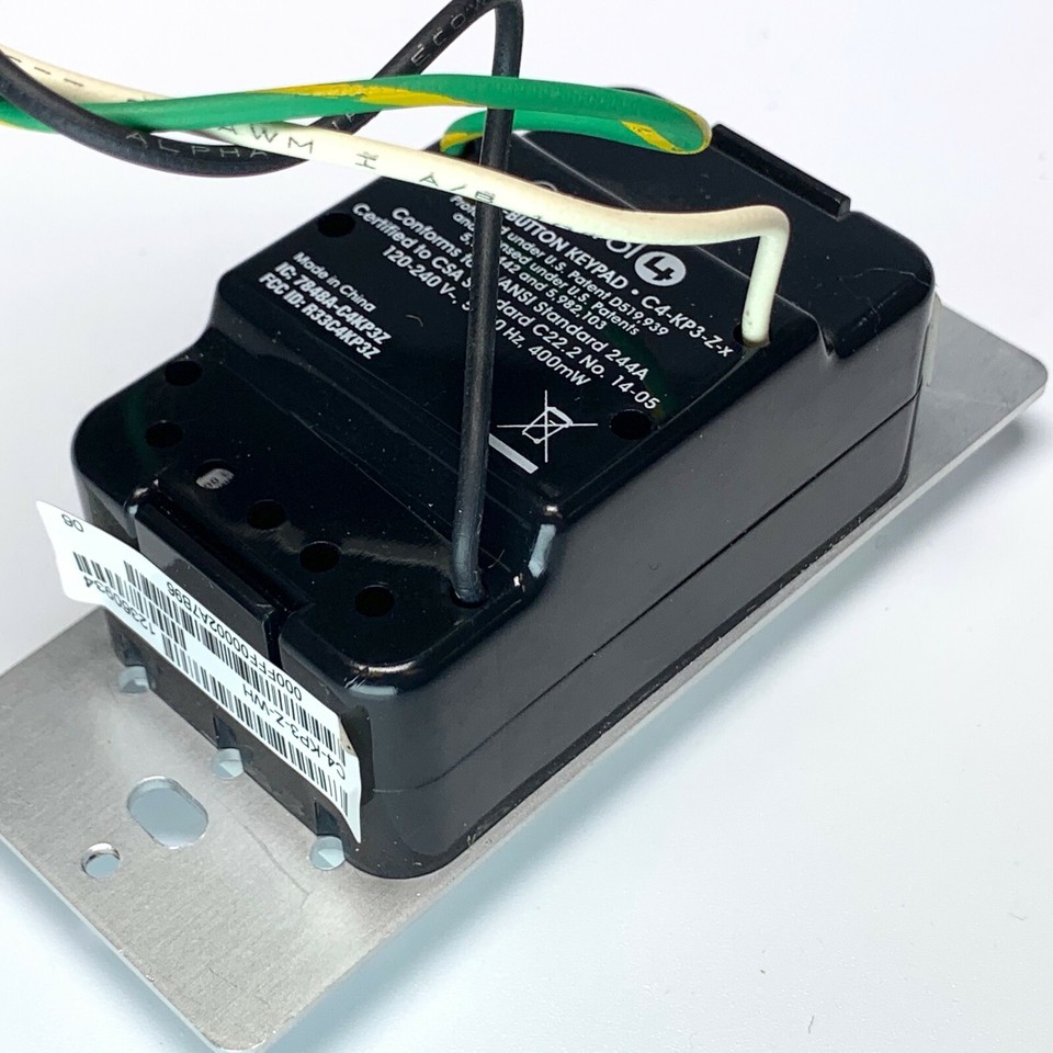 Control4 Control 4 KPZ-3B1 W Wireless 3 Button Keypad White - Engraved ...