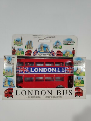 London Bus Die Cast Metal Double Decker Big Bus brand new sealed box ...
