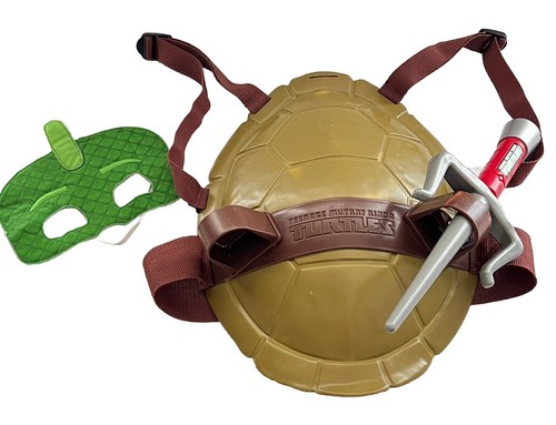 Teenage Mutant Ninja Turtles Shell Costume Halfshell Raphael Sai Weapon ...