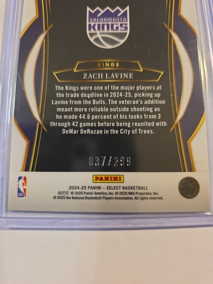 2024/25 Select Prizm Concourse Zach Lavine #ed 37/299 | eBay