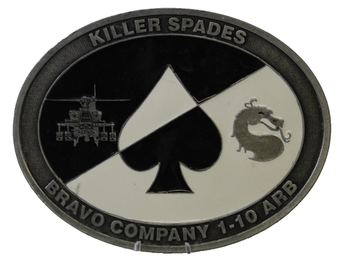 Killer Spades Belt Buckle Bravo Company 1-10 ARB | eBay