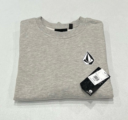 Volcom Men's Iconic Stone Crew Sweatshirt, Heather Gray, Size L ...