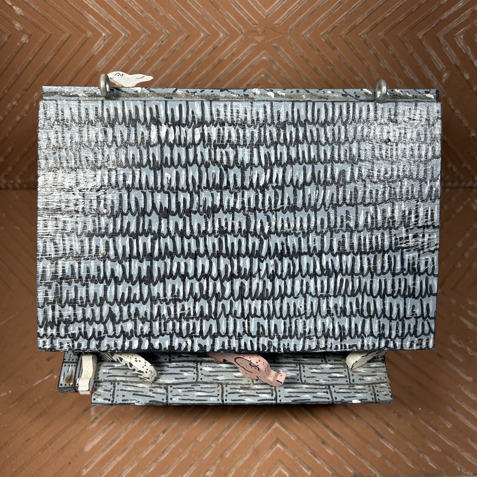 Vintage Noahs Ark Bird House Hand Made And Painted 1994 DETAILED 10 X 8 ...