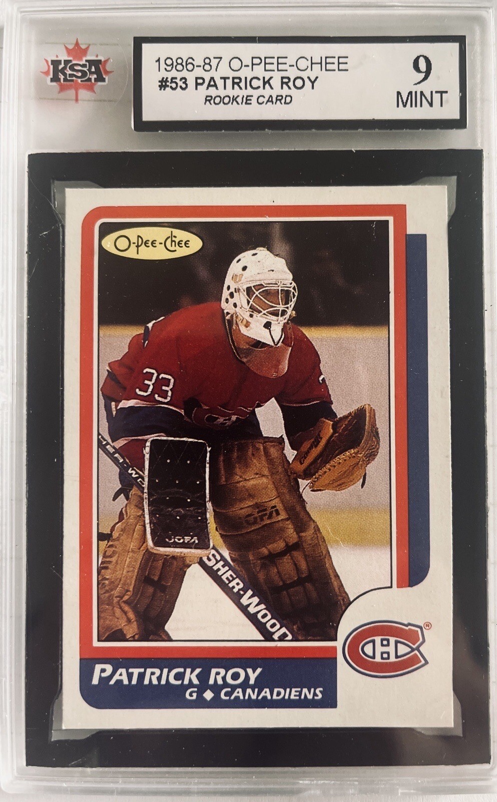 Selling Husbands Cards On Him 1986-87 OPC #53 PATRICK ROY ROOKIE CARD ...