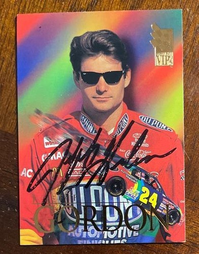 JEFF GORDON - 1995 VIP - Autographed Card | eBay