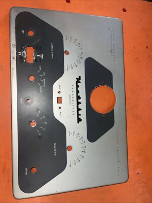 Heathkit DX-35 Front Panel Nice Emblem Modified Hole Is Nasty Could Not ...