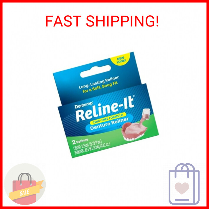 Dentemp Denture Reline Kit - Advanced Formula Reline It Denture Reliner ...