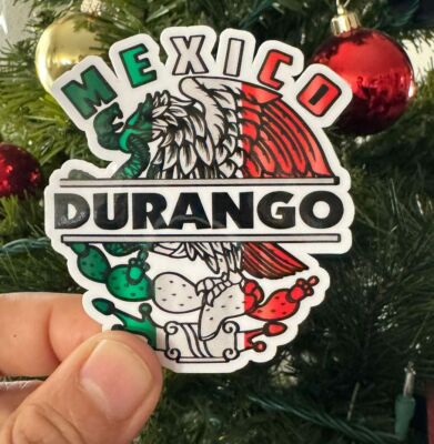 2 PCS Durango Mexico. Eagle Emblem Decal Stickers Full Color ...