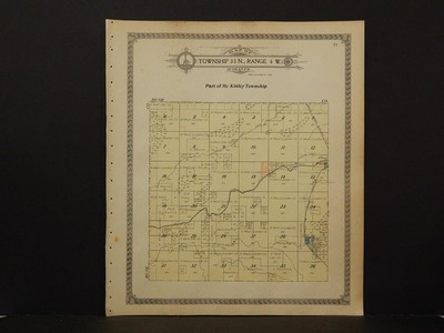 Wisconsin, Taylor County Map. 1913, McKinley Township L3#36 | eBay