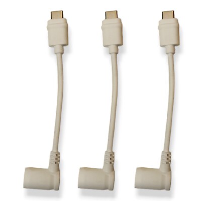 Lot 3x Barrel Plug to USB-C Adapter for Barrel Plug Solar Panel USB-C ...