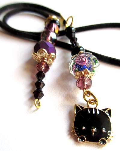 Hello Kitty Kat Handmade Lampwork Sphere Bookmark 17 in | eBay