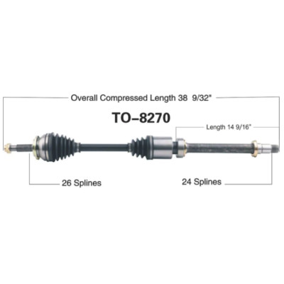 Import Direct TO-8270 CV Axle Shaft | eBay