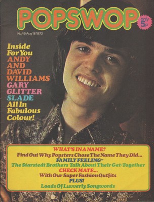 Popswop Magazine 18 August 1973 Donny Osmond Andy & David Williams ...