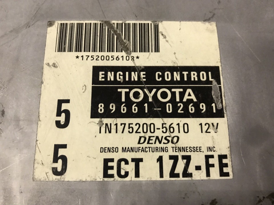 2000 TOYOTA COROLLA OEM ECU ENGINE CONTROL MODULE 89661-02691 [CHECK ...