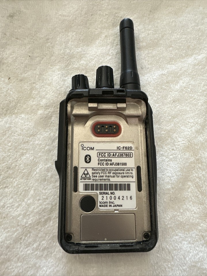 Icom F62D Portable Two-Way Radio - Compact & IP67 - Bluetooth & NXDN | eBay