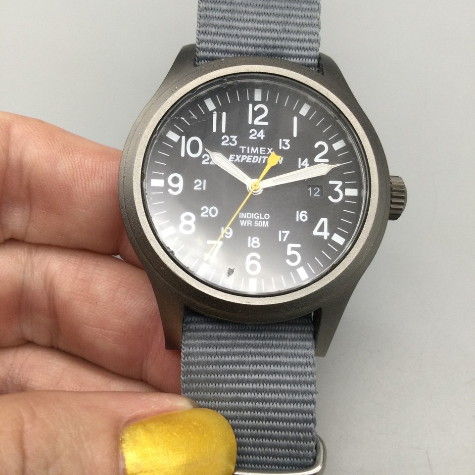 Timex Expedition Scout Watch Mens 40mm Indiglo Model T49961 New Battery ...