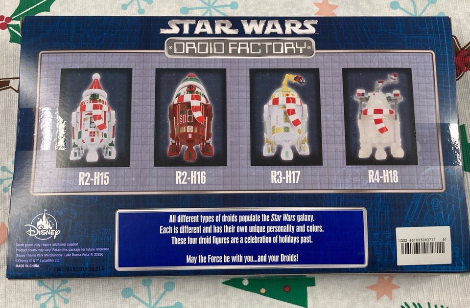 Star Wars Christmas Droid Factory Disney R2-H15 R2-H16 R3-H17 R4-H18 | eBay