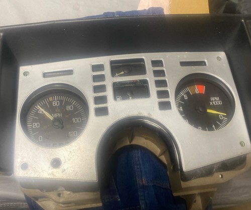 1984-1988 Pontiac Fiero 120 mph Speedo Tach Gauge Cluster Bezel OEM ...
