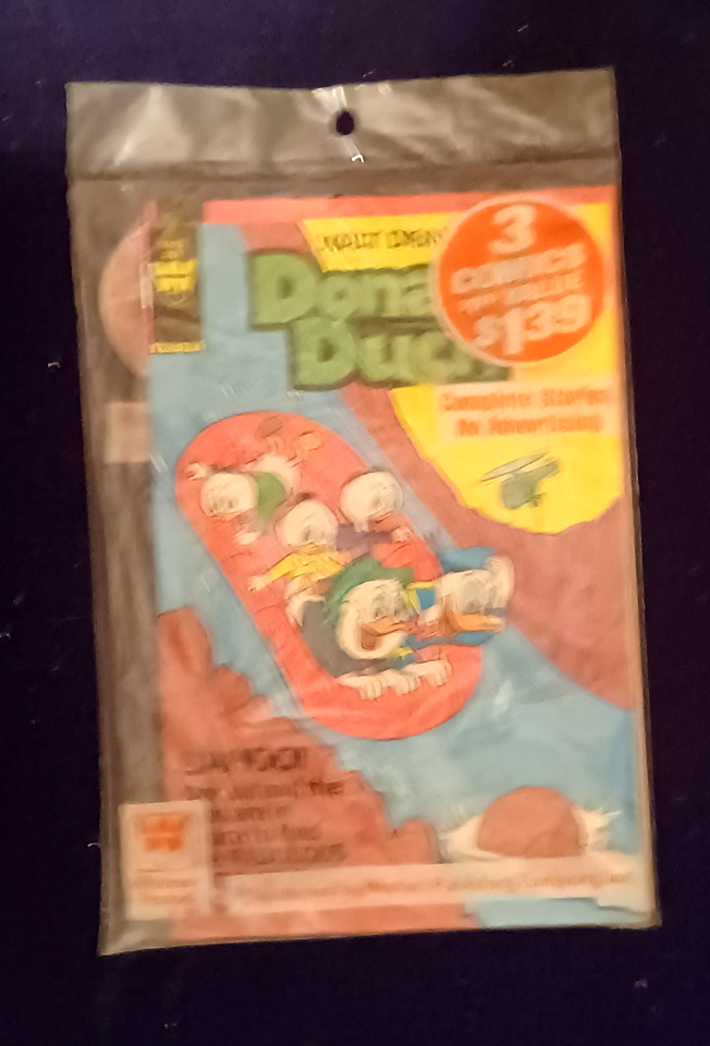 3 Walt Disney comics-Unopened 3 pack-Donald Duck/Uncle Scrooge/Walt ...