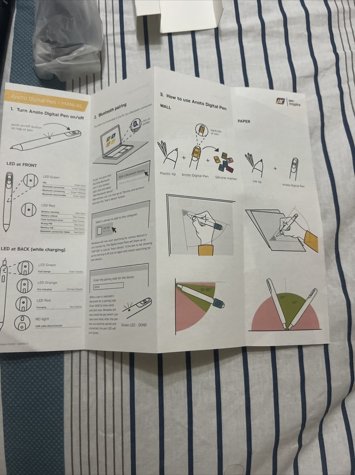 Anoto Live Pen Digital Writing Pen ADP-601 Bluetooth Black Rare! | eBay