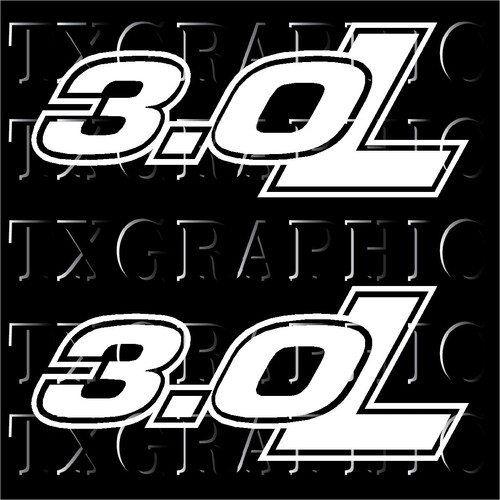 3.0 L LITER CC Engin Size Decal Sticker Dodge Ram 1500 Ecodiesel Engine ...