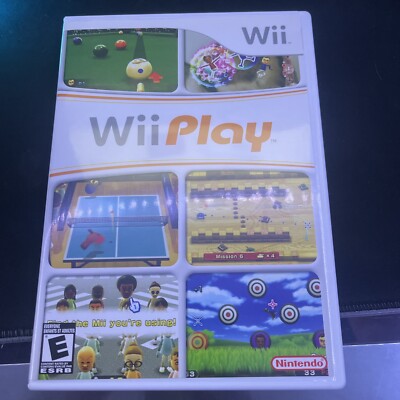 Wii Play (2007) Nintendo Wii Classic Game Complete With Case & Manual ...