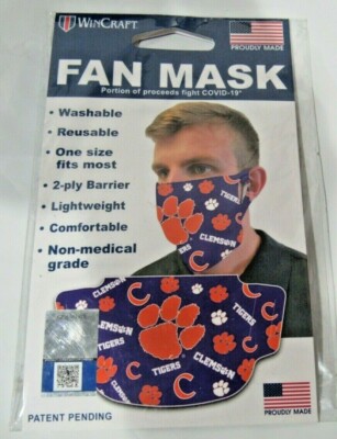 NCAA Clemson Tigers Face Mask / Cover by WinCraft | eBay