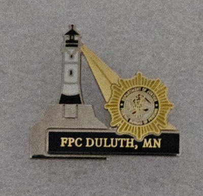 DOJ Federal Bureau of Prisons, FPC Duluth, MN, Label Pin | eBay