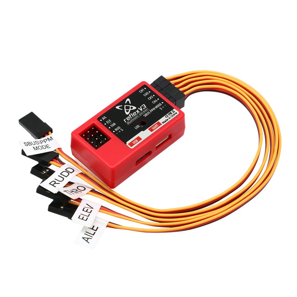 FMS Reflex V3 Flight Controller Gyro Stabilizer Remote Control RC ...