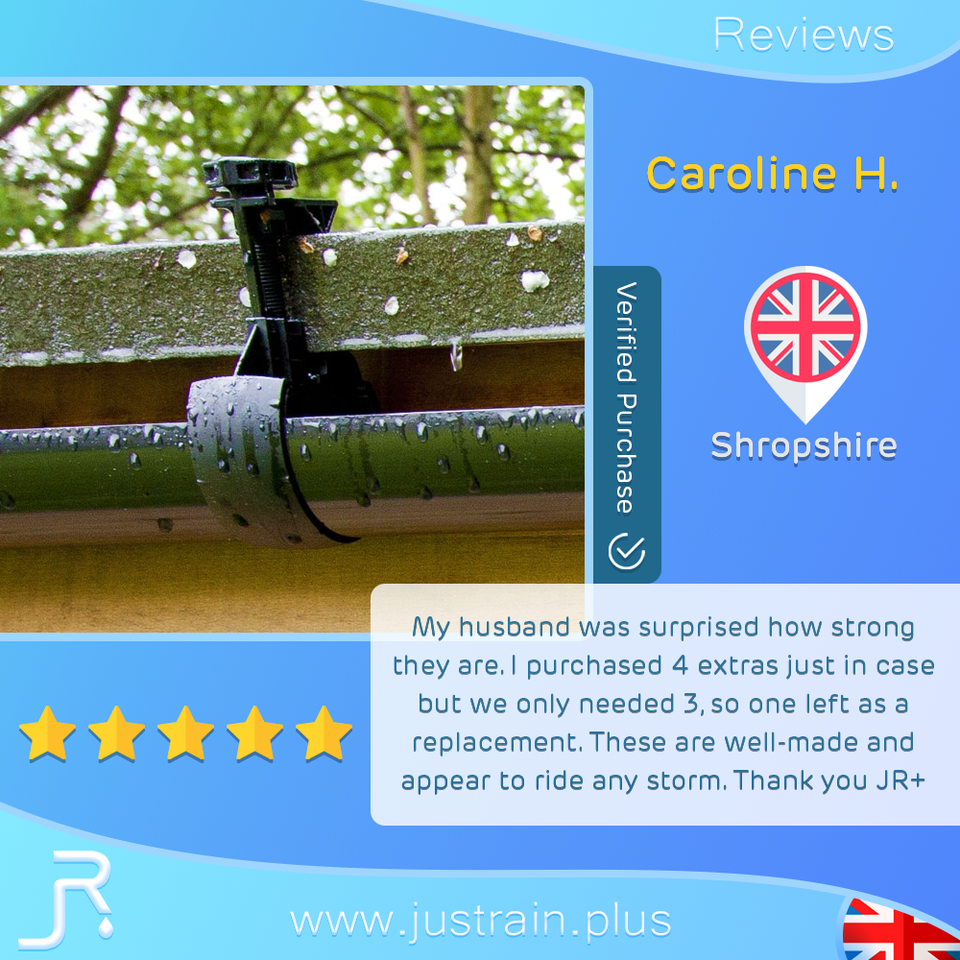 Shed Mini Guttering Gutter Kit with Bracket Clamps & Flexi Downpipe 4FT ...