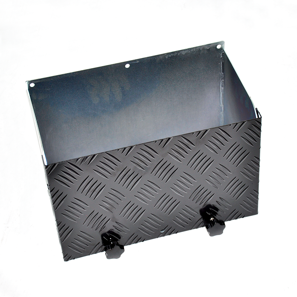 Sturdy Galvanized Caravan Battery Box Set Trailer Boat Spare Part Mount ...