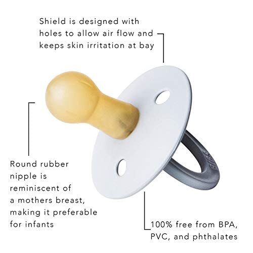 Pacifiers | Natural Rubber Baby Pacifier | Set of 2 BPA 18-36 Month ...