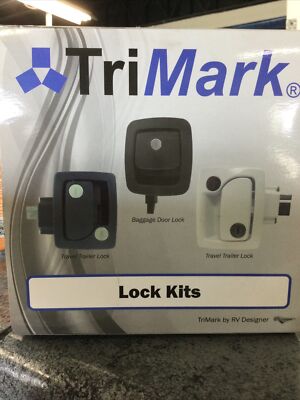 Rv Designer T513 Baggage Door Lock Black Metal Plunger Trimark 60-460 ...