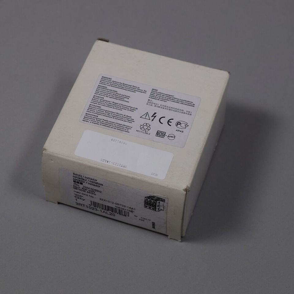 For Siemens 3RT1023-1AL20 9A 4kW 230V AC 50/60Hz 3-pole Contactor In ...