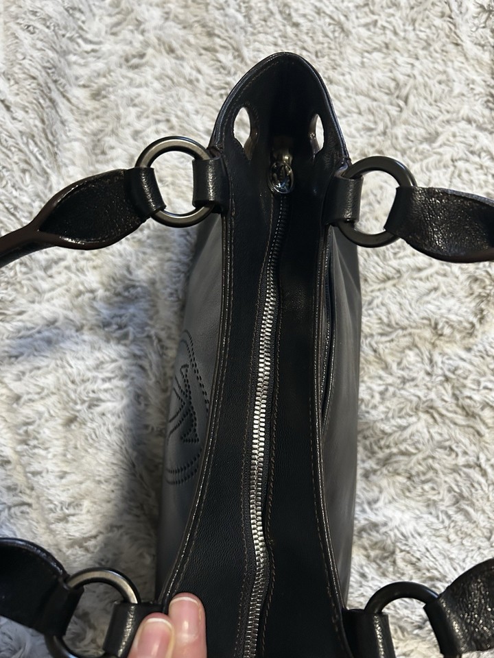 Cartier Marcello de Cartier Handbag Black Leather (Special Edition Gold ...