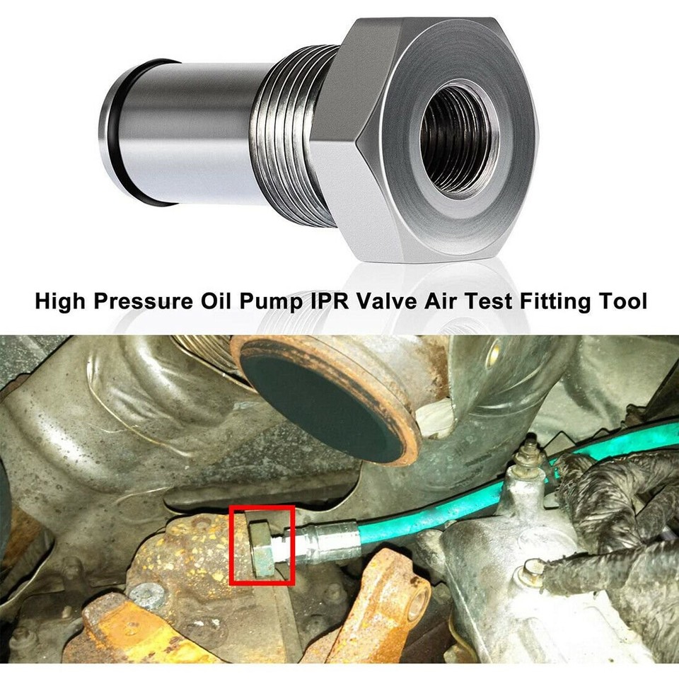 IPR 6.0 Valve Socket w/Seal Kit+Air Test Fitting+Oil Rail Adapter Kit ...