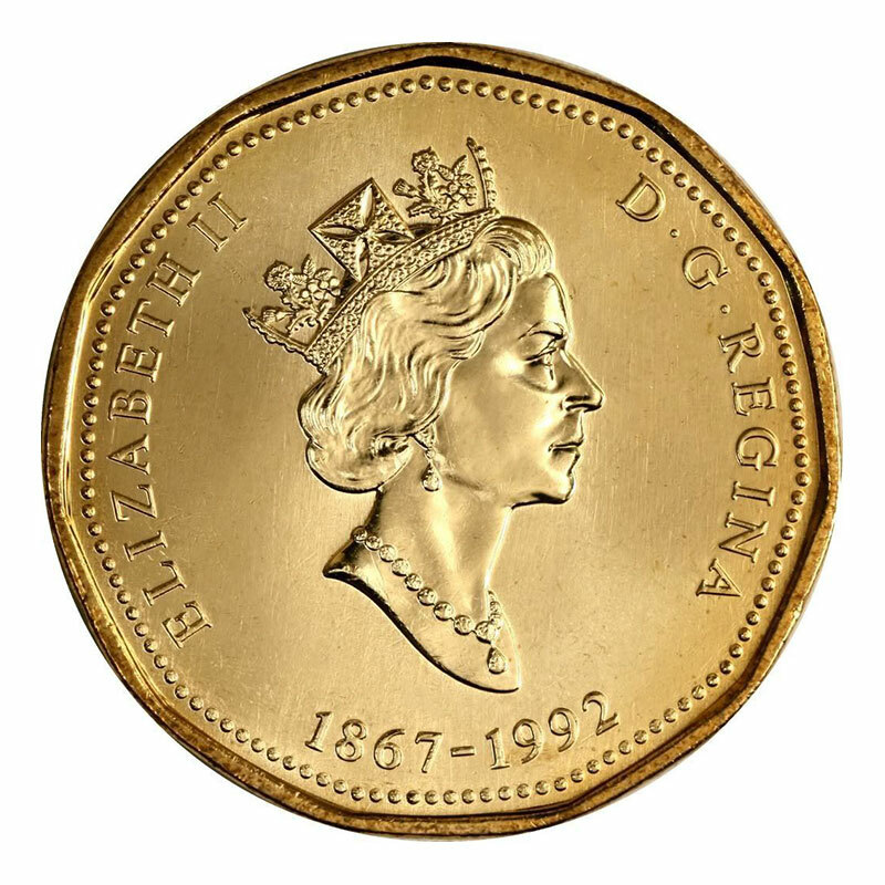 🇨🇦 Canada 1 Dollar Coin Loonie, 125th Anniversary Canadian ...