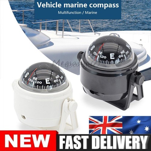 LED Light Marine Compass with Mount for Sail Ship Vehicle Car Boat ...