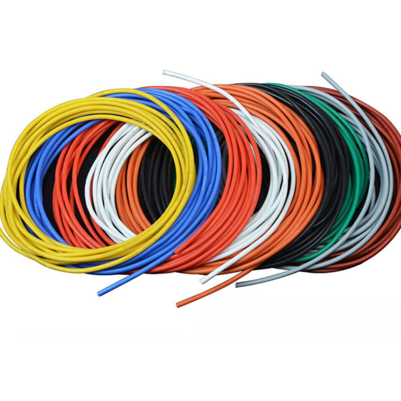 2/4/6/7/11/15/17-30AWG 0.08mm UL Strand Silicone Soft Cable 600V 200 ...
